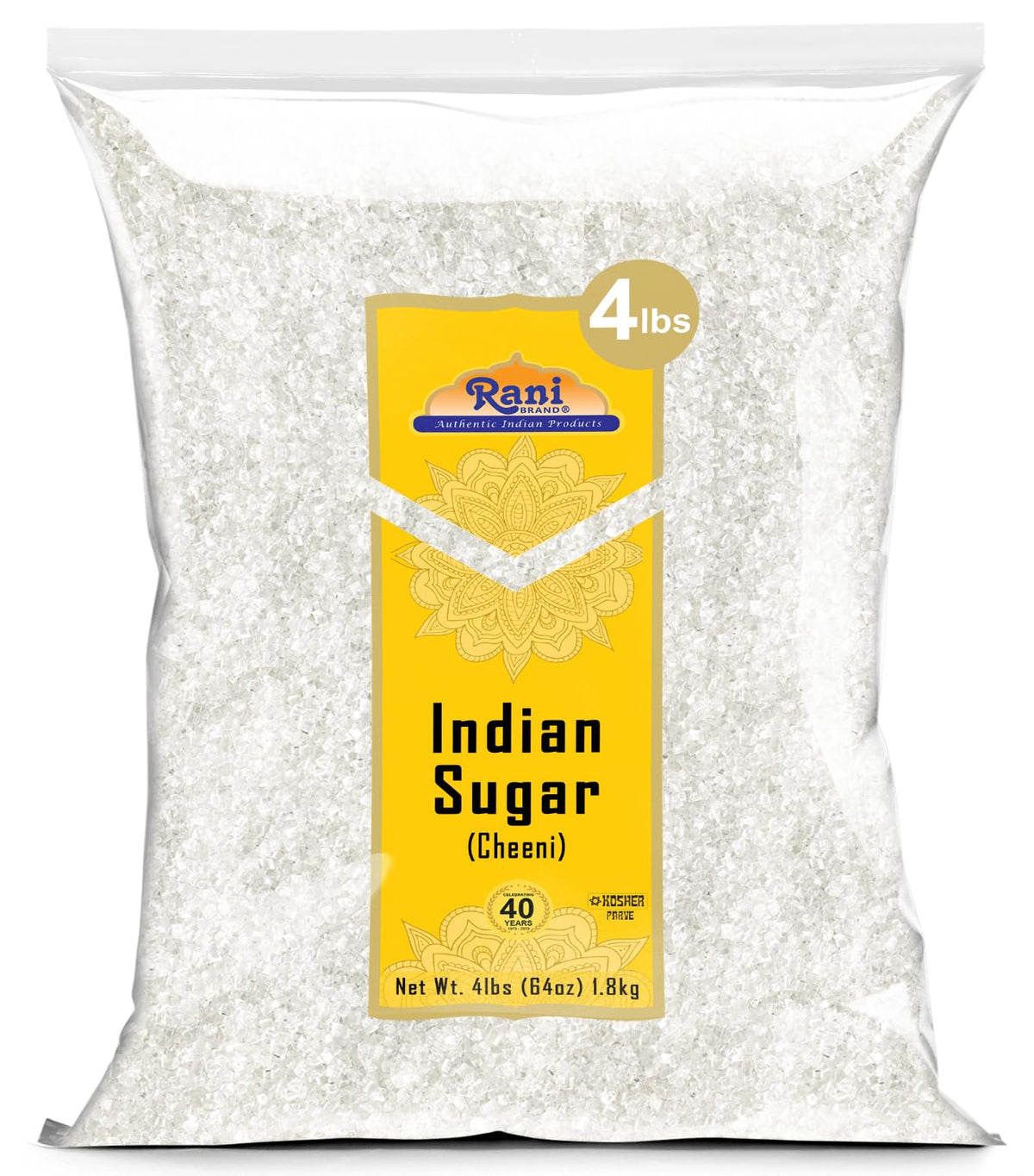 Rani Indian Sugar Khand (Khandsari) 64oz (4lbs) 1.81kg Bulk ~ All Natu ...