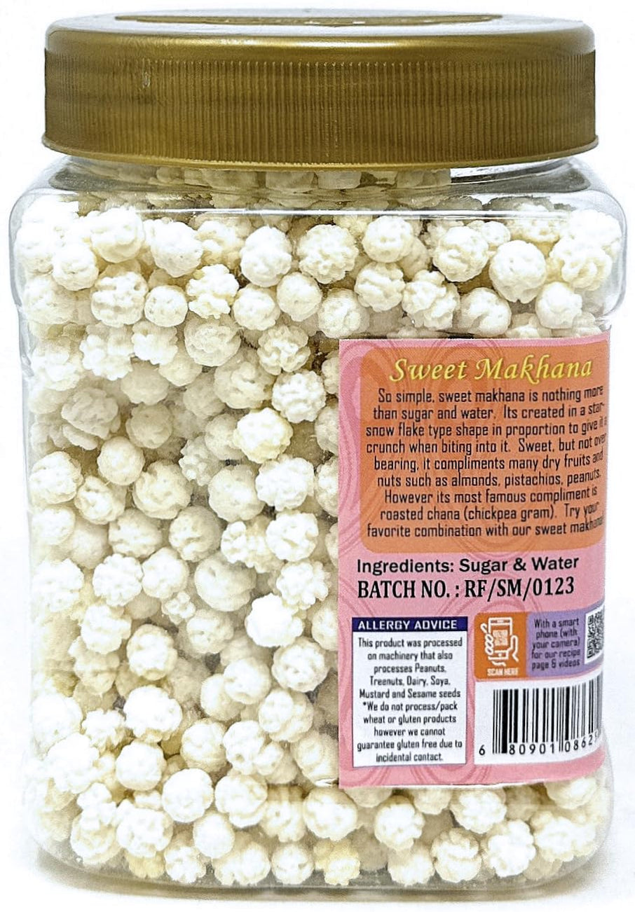 Rani Sweet Makhana (Sugar Candy) 17.5oz (1.1lbs) 500g PET Jar ~ All Na ...