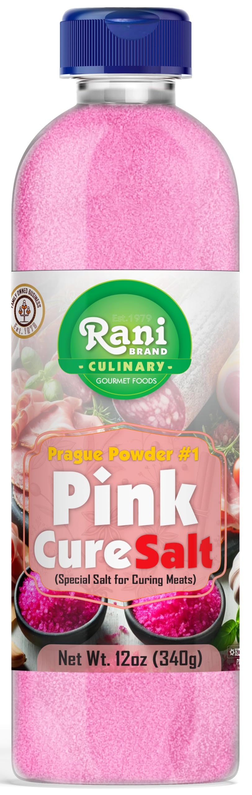 Rani Pink Cure Salt (Special Salt for Curing Meats) 12oz (340g) PET Ja ...