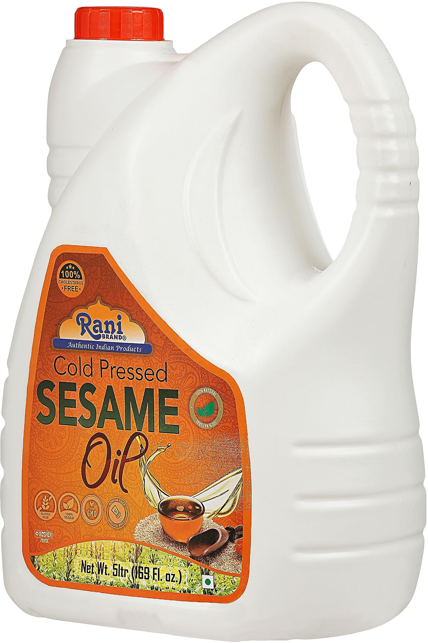 Rani Sesame Oil 169 Ounce (5 Liter) Cold Pressed | 100% Natural | NON ...