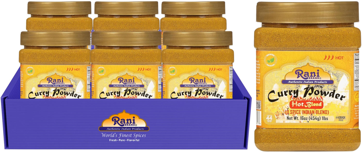 Rani Curry Powder Hot (11-Spice Authentic Indian Blend) 16oz (1lb) 454 ...
