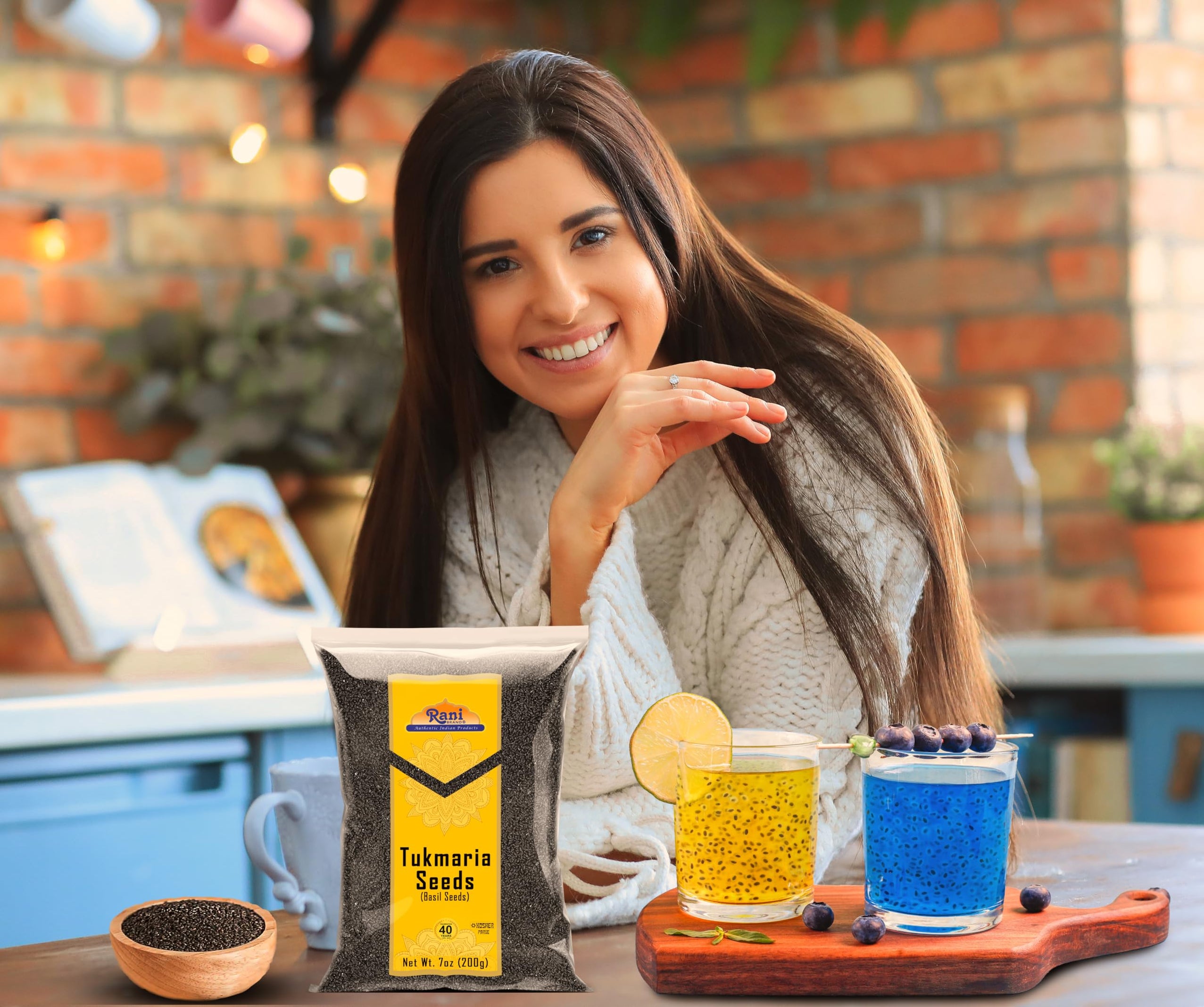 Rani Tukmaria (Natural Holy Basil Seeds) {4 Sizes Available} — Rani ...