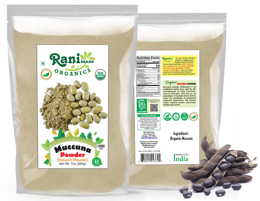 Rani Organic Mucuna Powder (Kaunch Powder) 7oz (200g) ~ All Natural ...