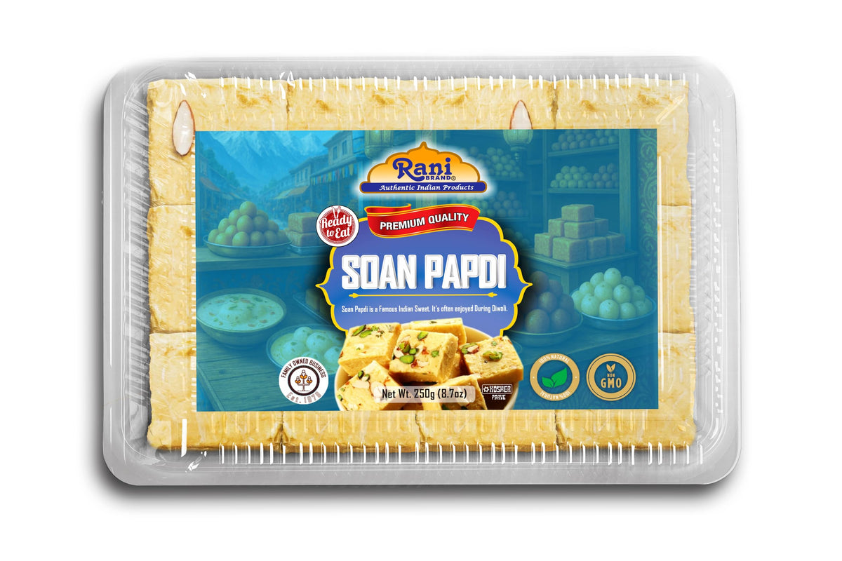 Rani Soan Papdi 8.7oz (250g) PET Jar, Traditional Indian Sweets, Ready ...