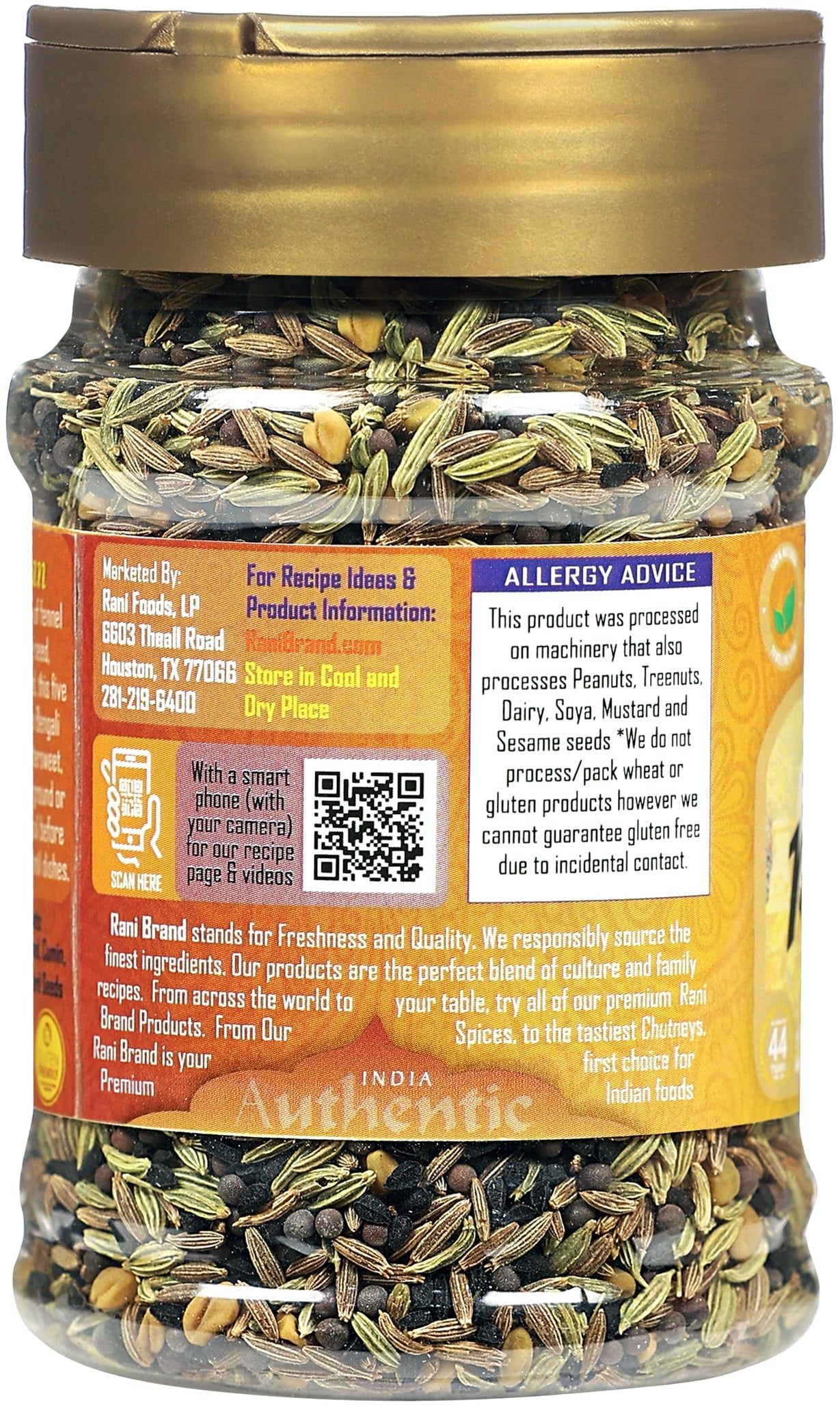 Rani Panch Puran Indian Spice - Kitchen Masala Powders — Rani Brand ...