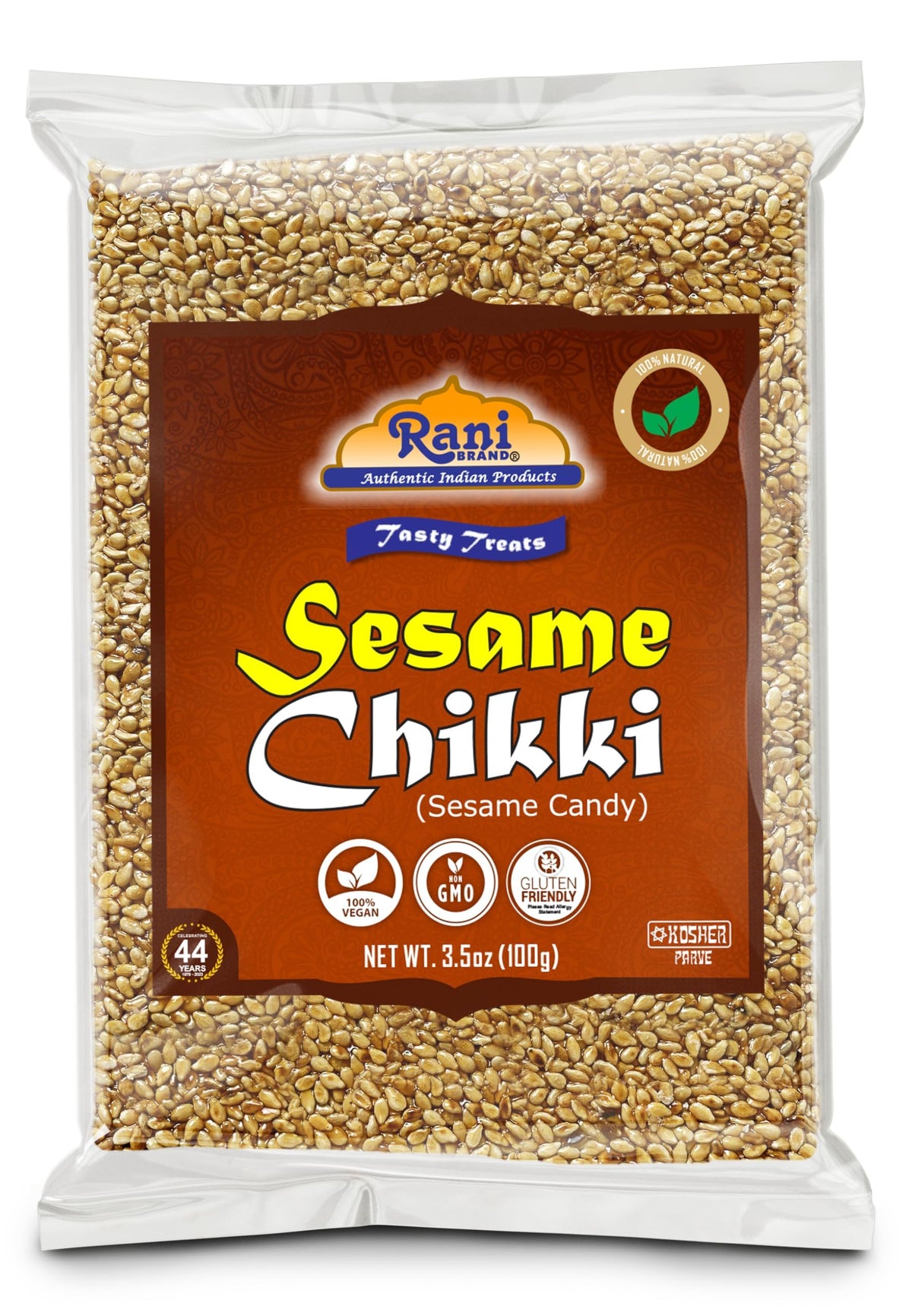 Rani Sesame Chikki (Brittle Candy) 3.5oz (100g) ~ All Natural | Vegan ...