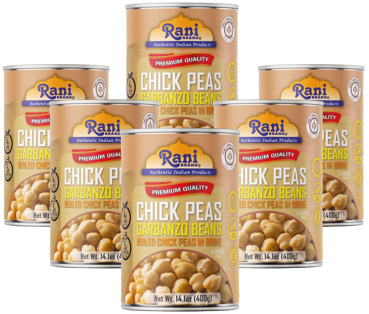 Rani Chick Peas, Garbanzo Beans (Boiled Chick Peas in Brine) Kabuli Ch ...