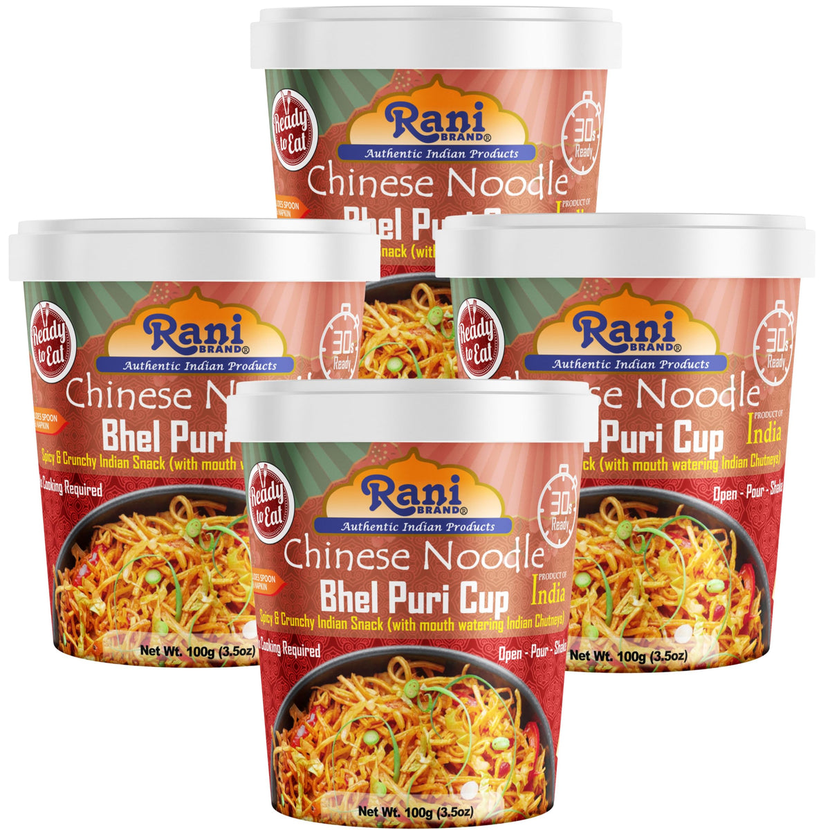 Rani Chinese Noodle Bhel Puri Cup (Spicy & Crunchy Indian Snack w/mout ...