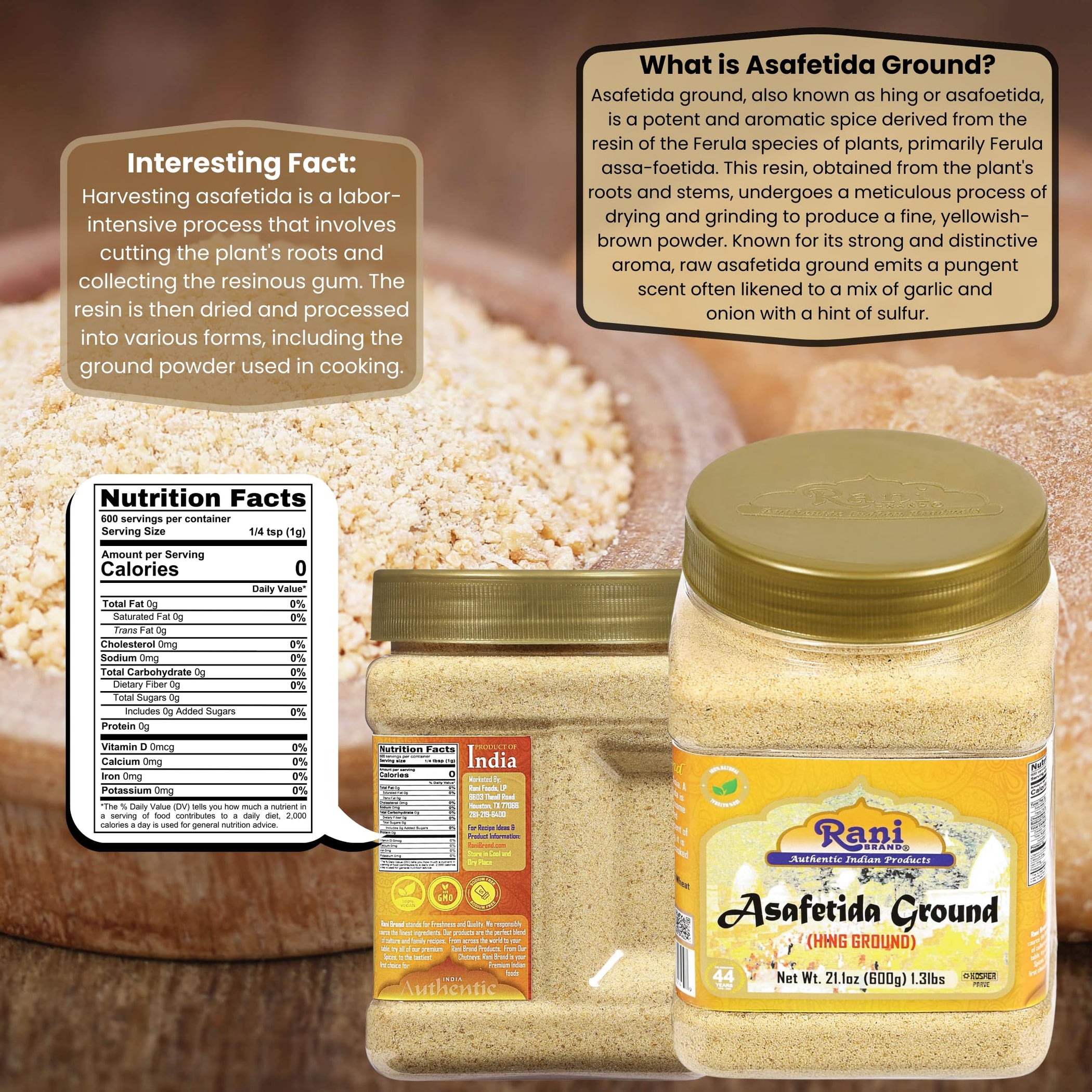 Rani Asafetida (Hing) Ground and Whole {9 Sizes Available} — Rani Brand ...