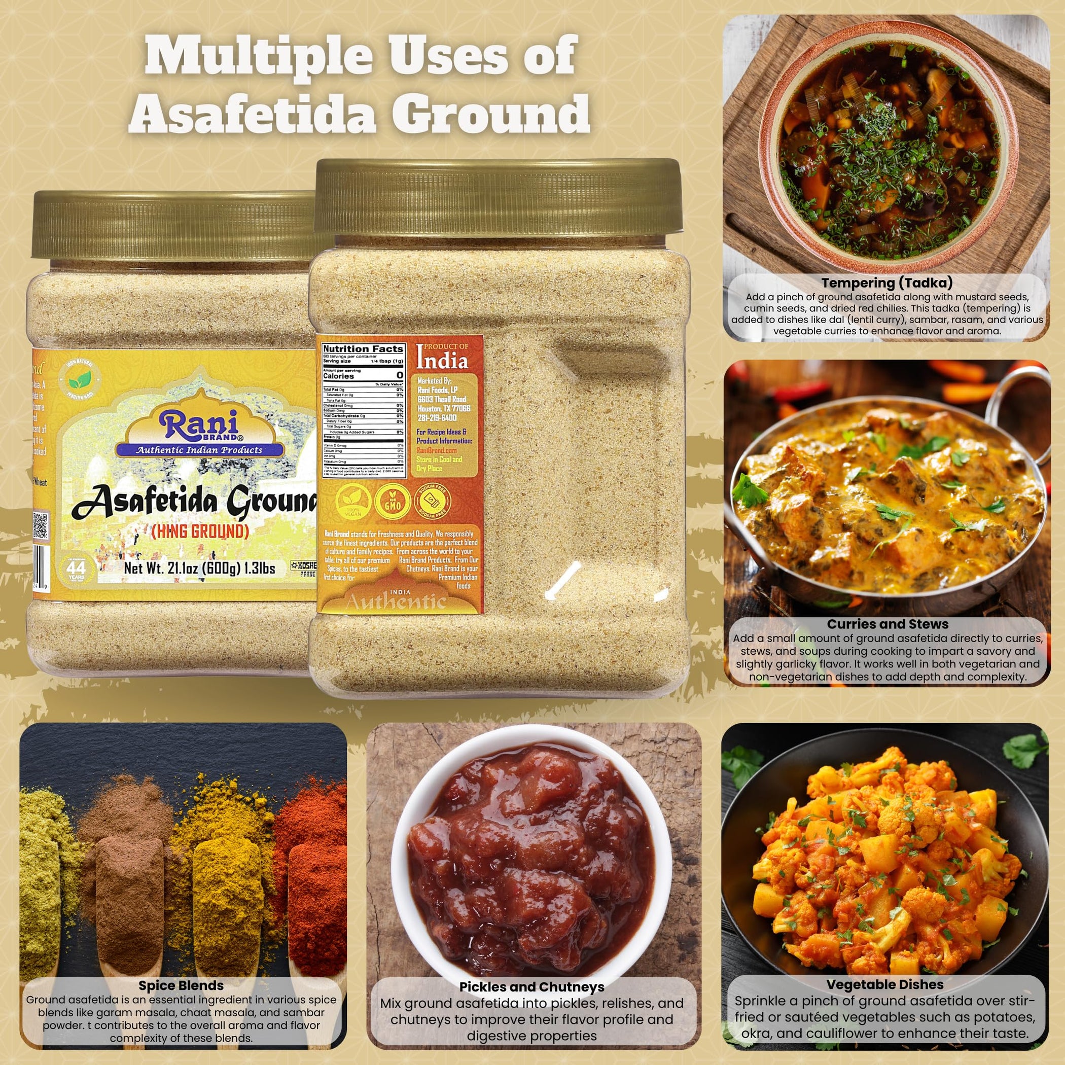 Rani Asafetida (Hing) Ground and Whole {9 Sizes Available} — Rani Brand ...