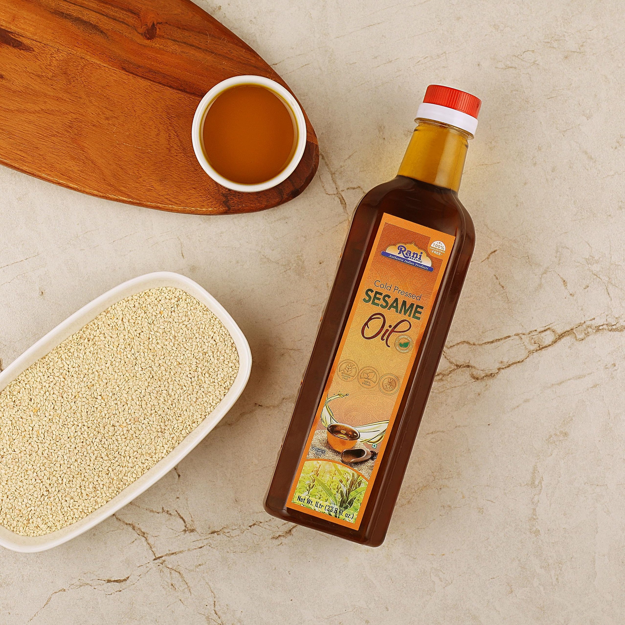 Rani Sesame Oil 33.8 Ounce (1 Liter) Cold Pressed | 100% Natural | NON ...