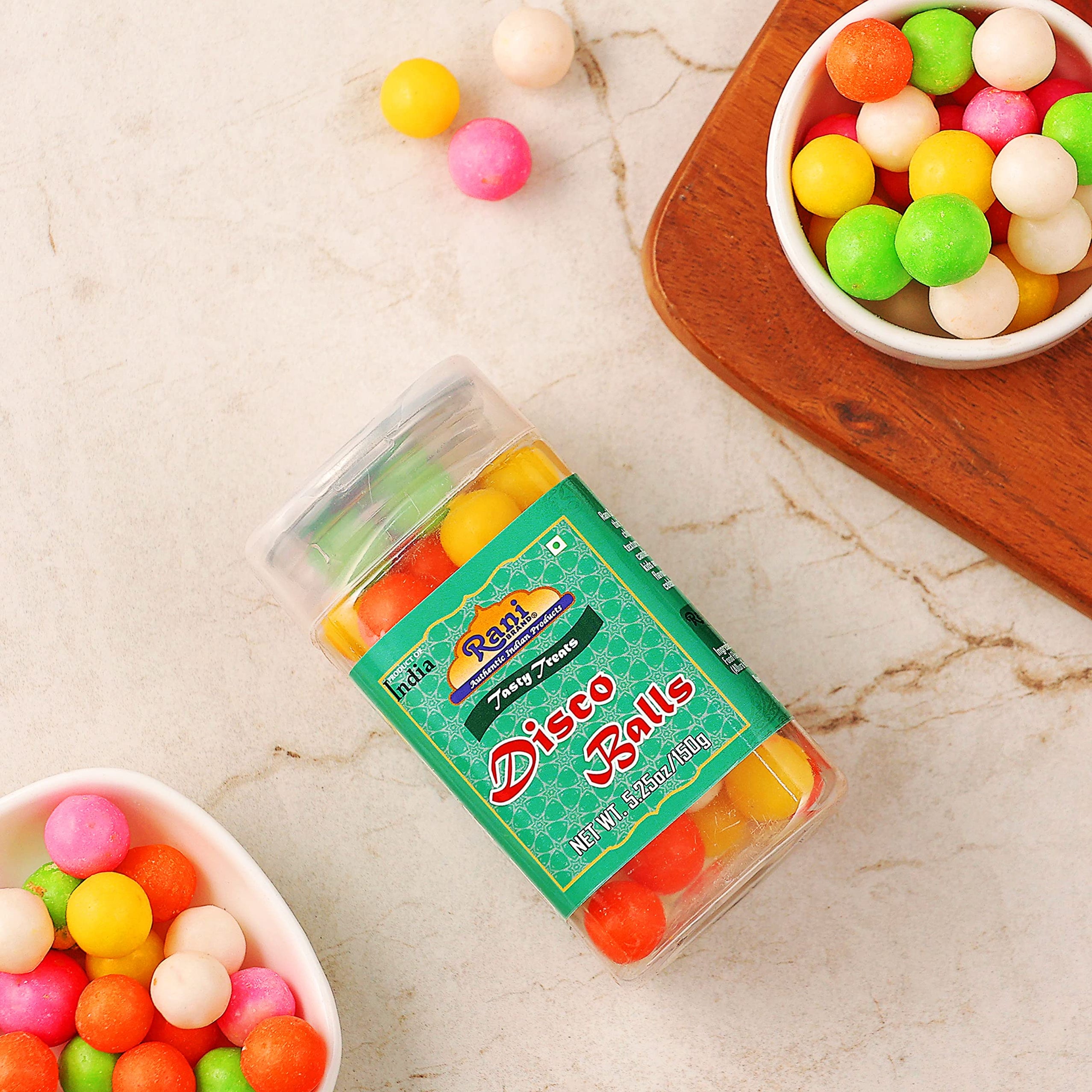 Rani Disco Balls 5.25oz (150g) Vacuum Sealed, Easy Open Top, Resealabl ...