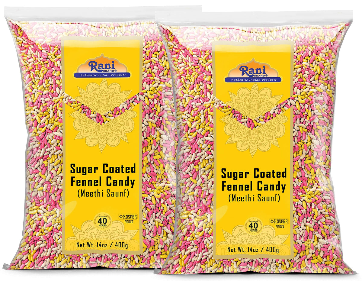 Rani Sugar Coated Fennel Candy 14oz (400g) - [Pack of 2 / 800g 28oz to ...