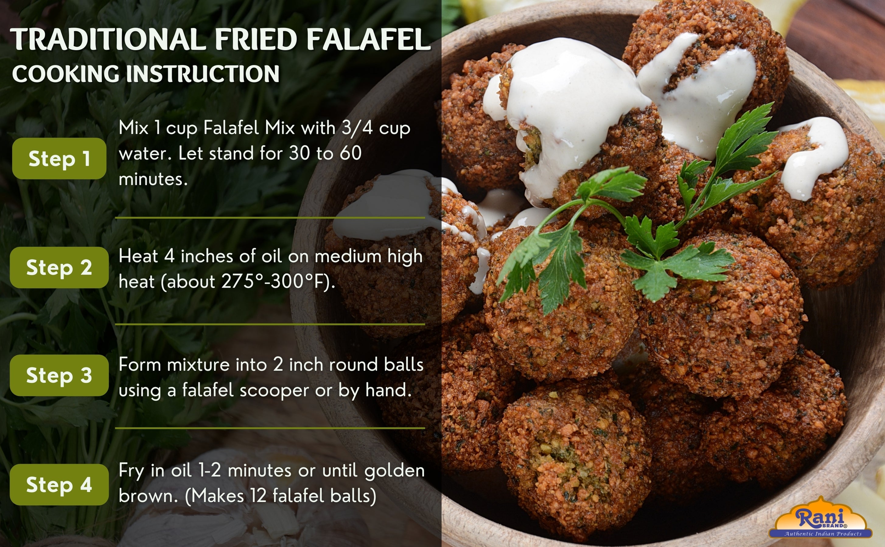Rani Falafel Mix (Chickpeas & Spices Blend for Falafel) 20oz (1.25lbs ...