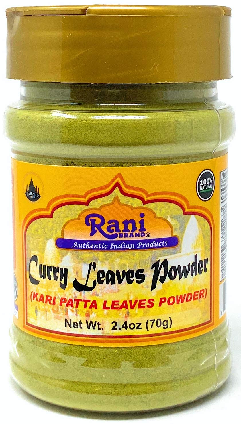 Rani Curry Leaves Powder (Kari Neem Patha) Indian Spice 2.4oz (70g ...