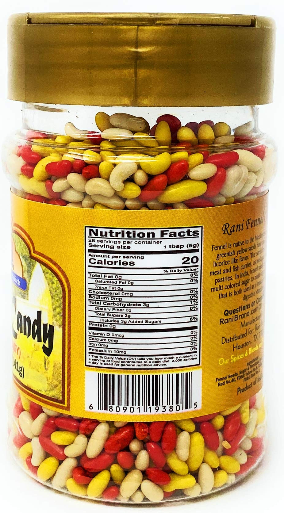 Rani Sugar Coated Fennel Candy {12 Sizes Available} — Rani Brand ...