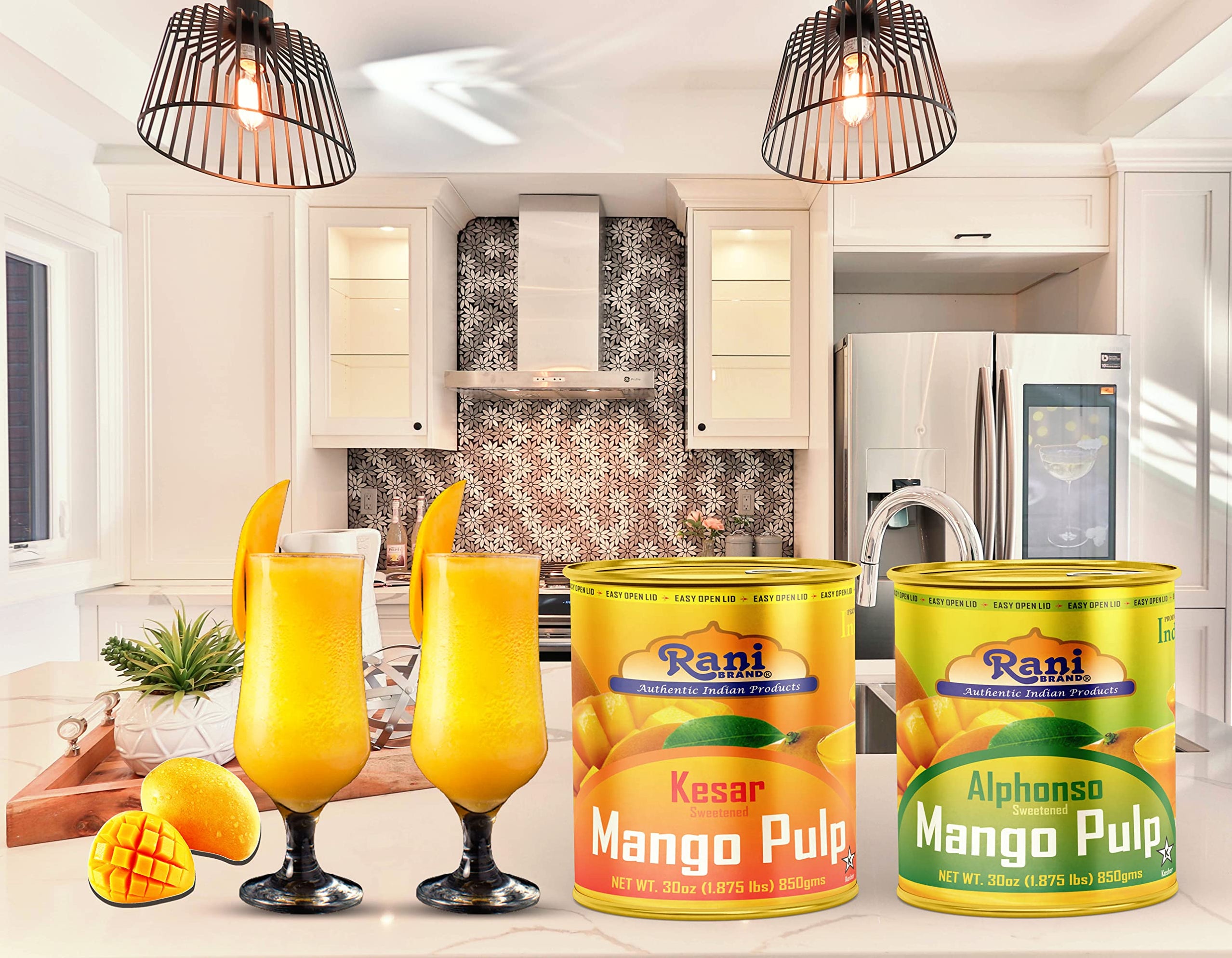 Rani Mango Pulp Puree (Makes Mango Lassi Shakes) Alphonso Sweetened 30 ...