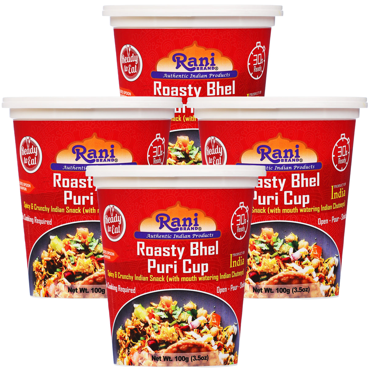 Rani Roasty Bhel Puri Cup (Spicy & Crunchy Indian Snack w/ mouth water ...